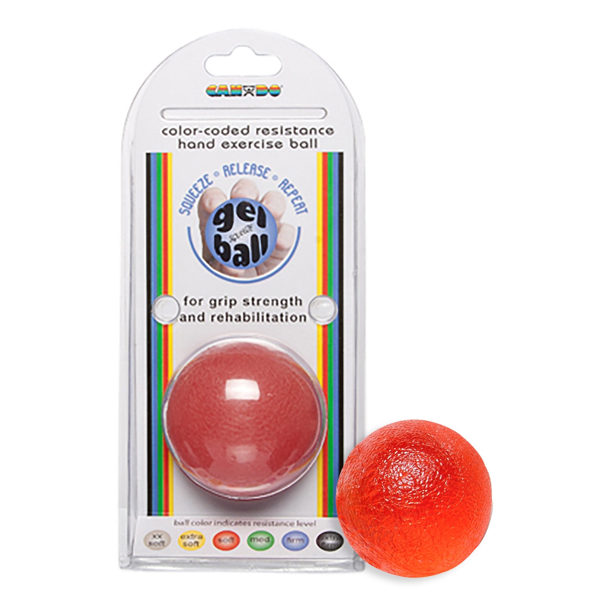 Squeeze Ball CanDo® Red Standard Size Light Resistance – Aldo Home Care ...
